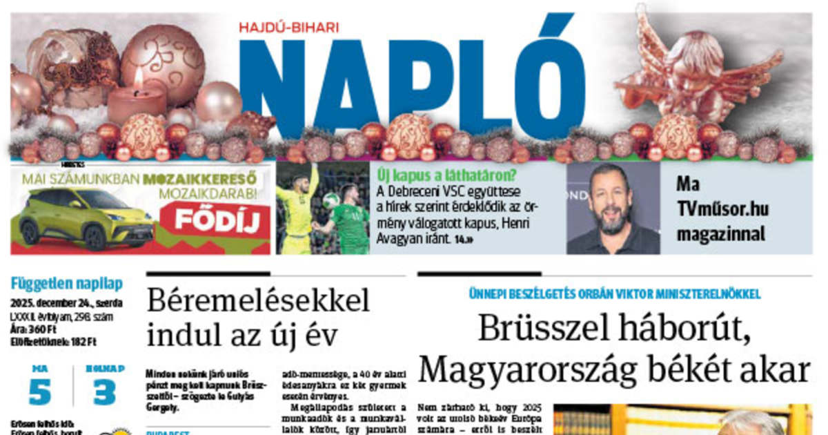2025. 12. 24. + MELLÉKLET - HAON - Napilap